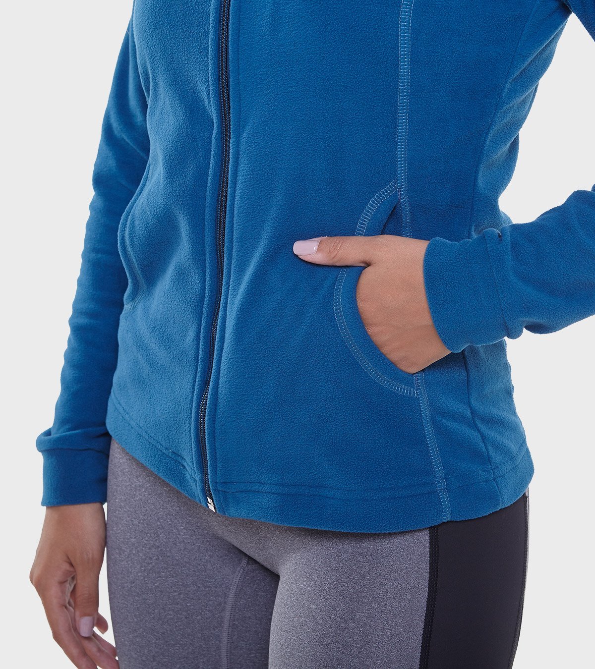 Campera de mujer de micropolar con capucha Aradia